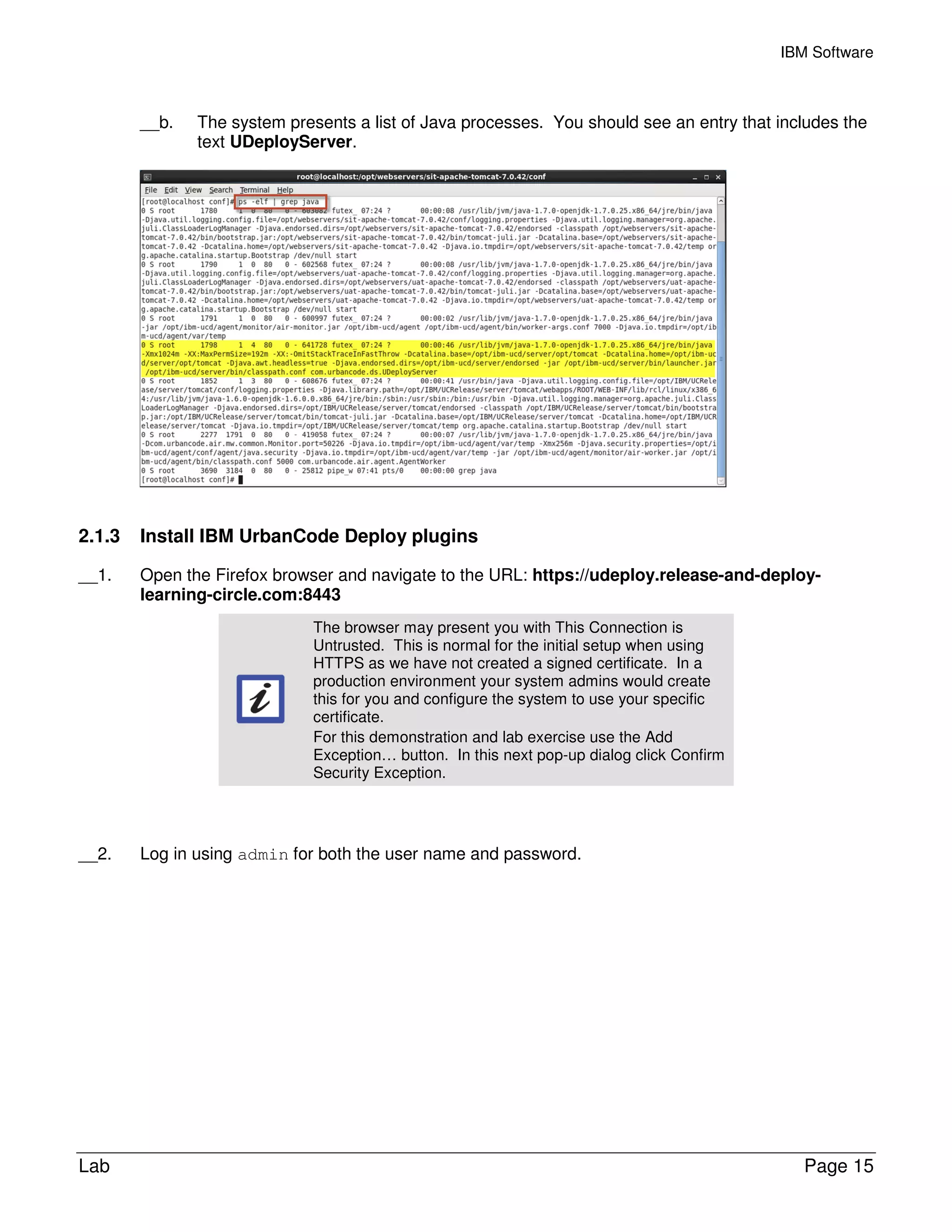Ibm urban code_deploy_v6_lab-workbook | PDF