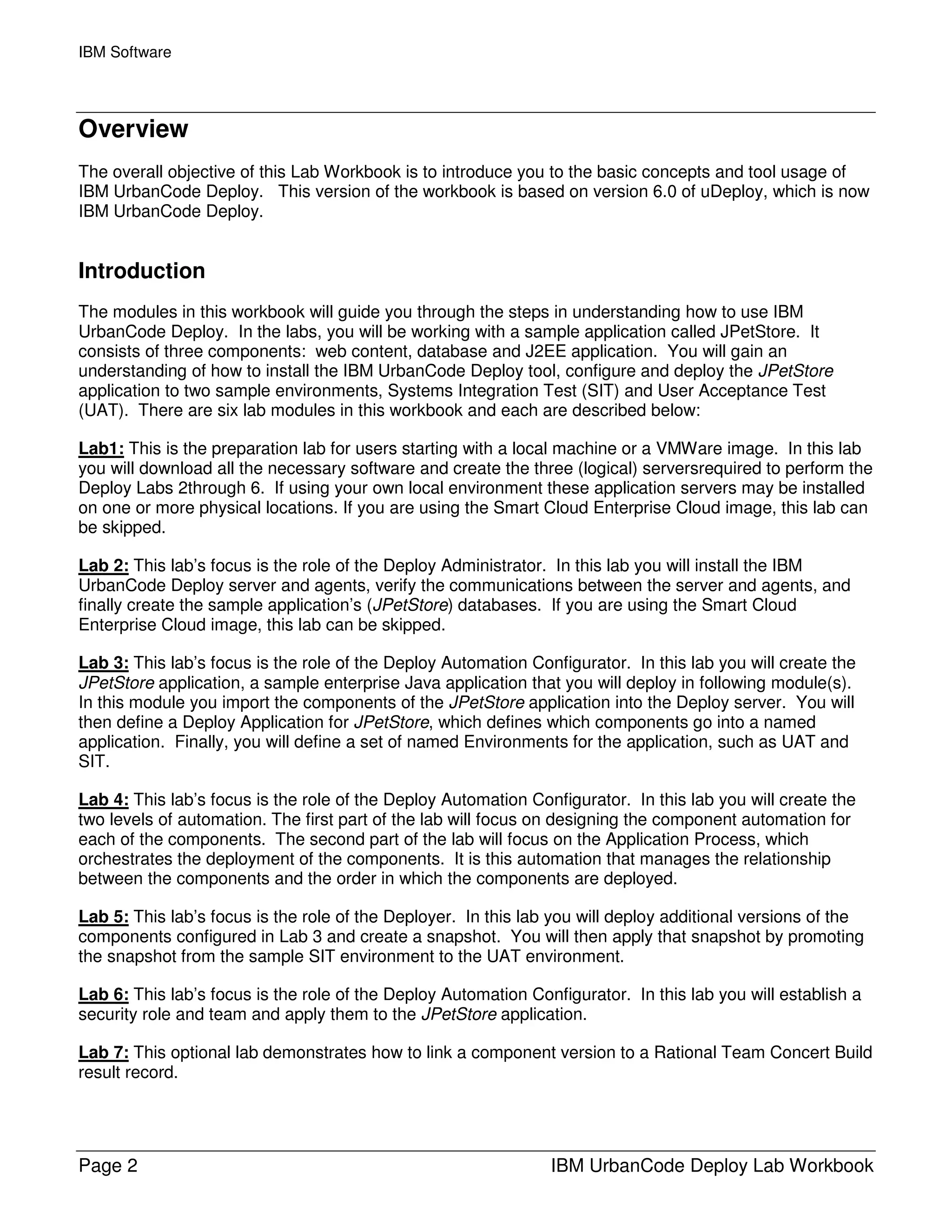 Ibm urban code_deploy_v6_lab-workbook | PDF