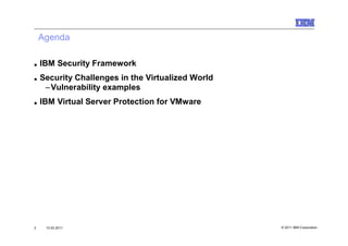 Security Challenges in the Virtualized World IBM Virtual Server Protection for VMware | PDF