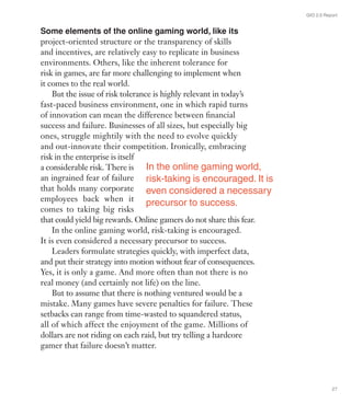 Ibm, virtual worlds, real leaders, gaming report | PDF