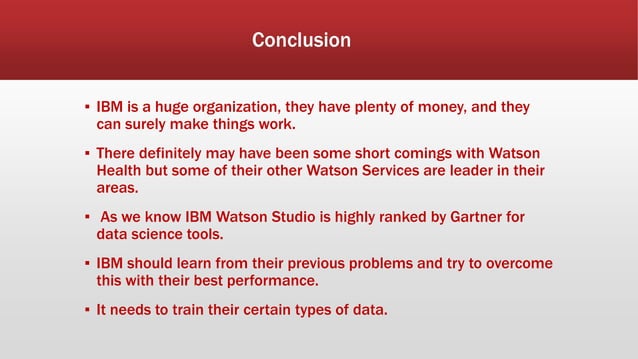 IBM Watson V/S Cancer | PPT