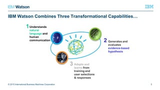 IBM Watson - Cognitive Robots | PDF