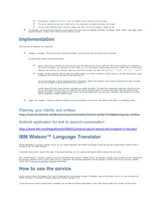 IBM Watson V3 Application Development- certification guide | PDF