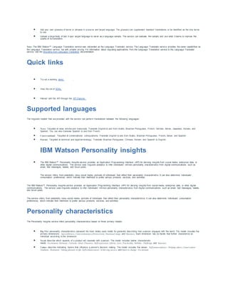 IBM Watson V3 Application Development- certification guide | PDF
