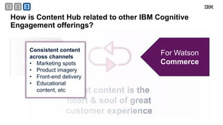 Ibm watson content hub customer deck | PPTX