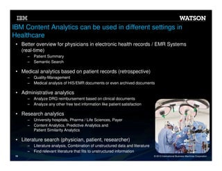 IBM Watson for Healthcare | PDF