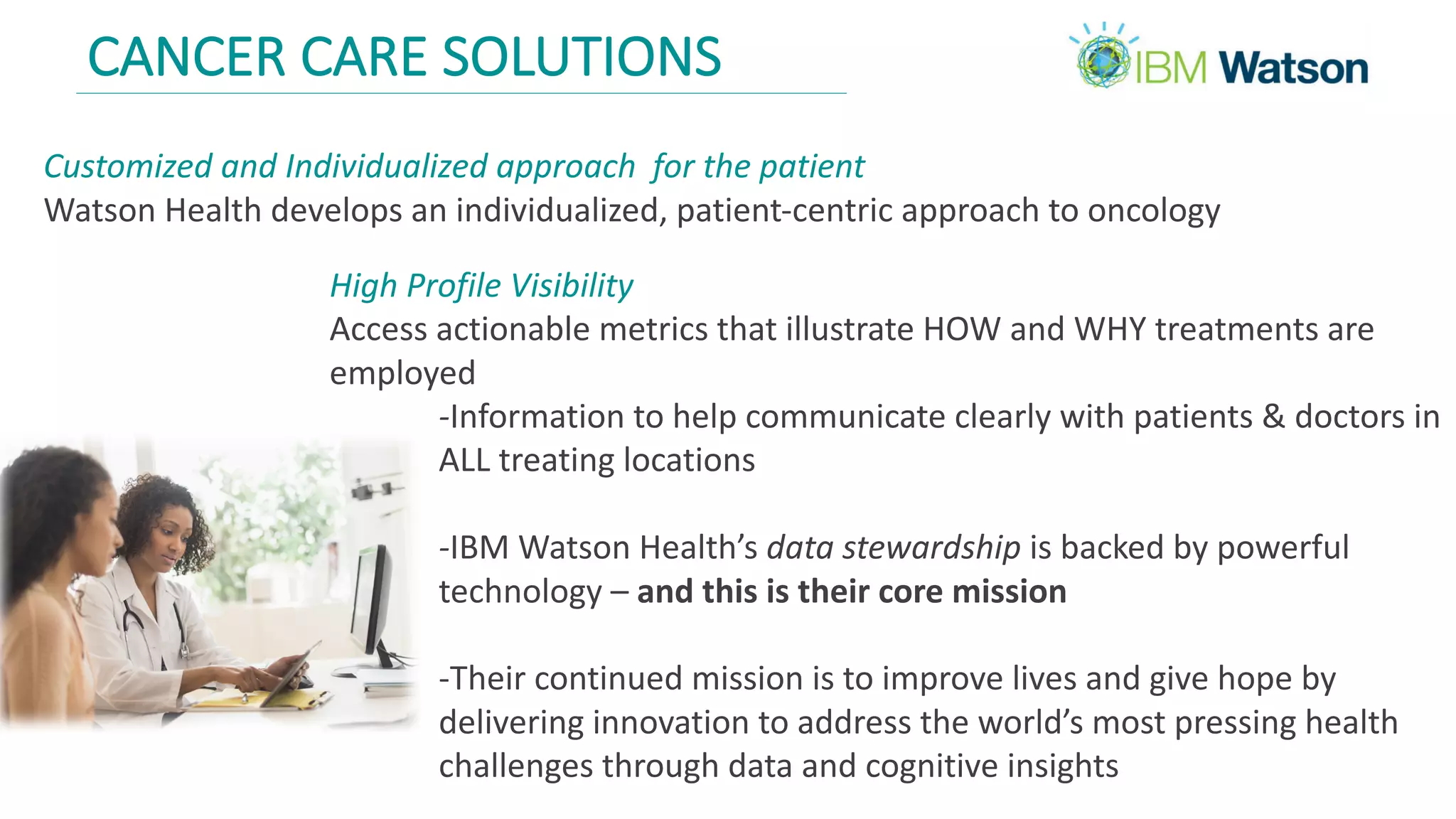 IBM Watson Health Oncology Case Study 2019 | PDF