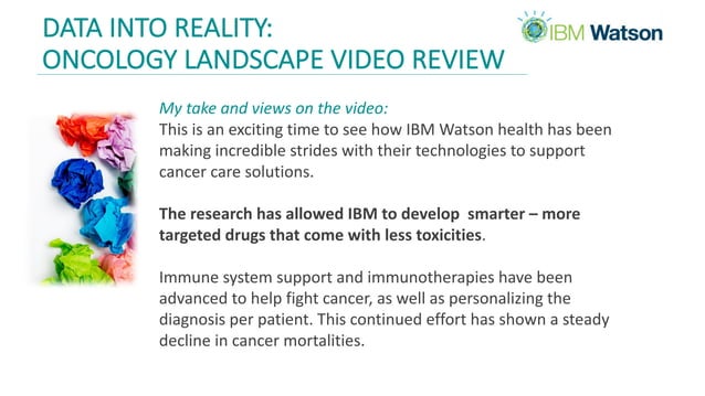 IBM Watson Health Oncology Case Study 2019 | PDF | Cancer | Diseases ...