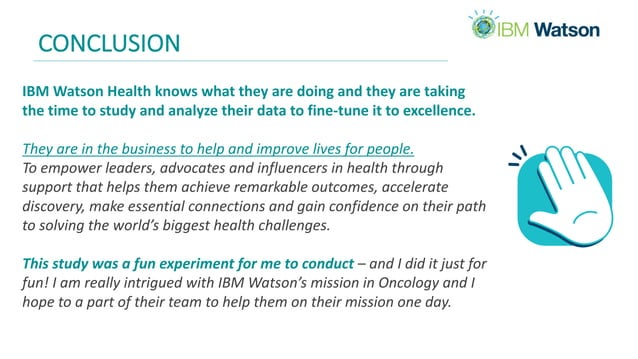 IBM Watson Health Oncology Case Study 2019 | PDF | Cancer | Diseases ...