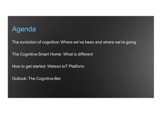 Ibm watson platform – the era of the cognitive smart home public ...