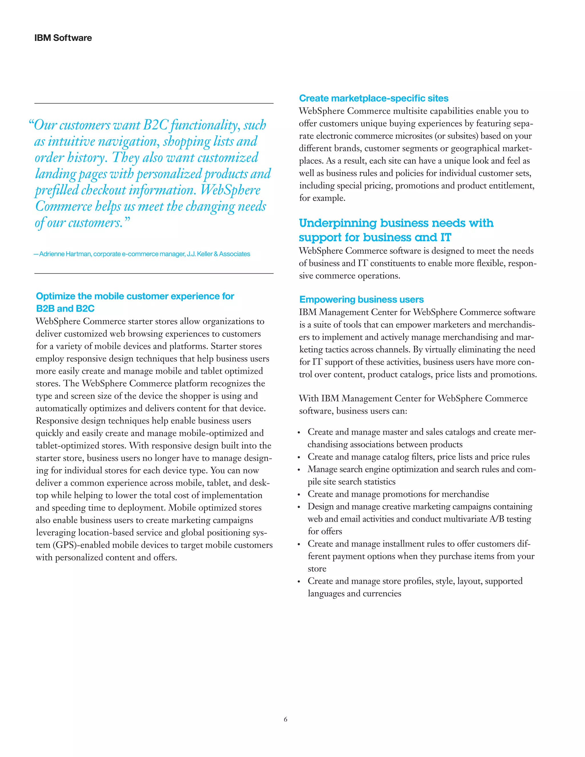 IBM WebSphere Commerce | PDF