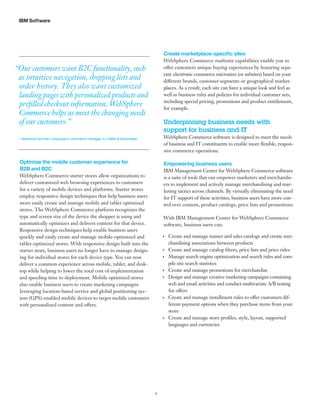 IBM WebSphere Commerce | PDF