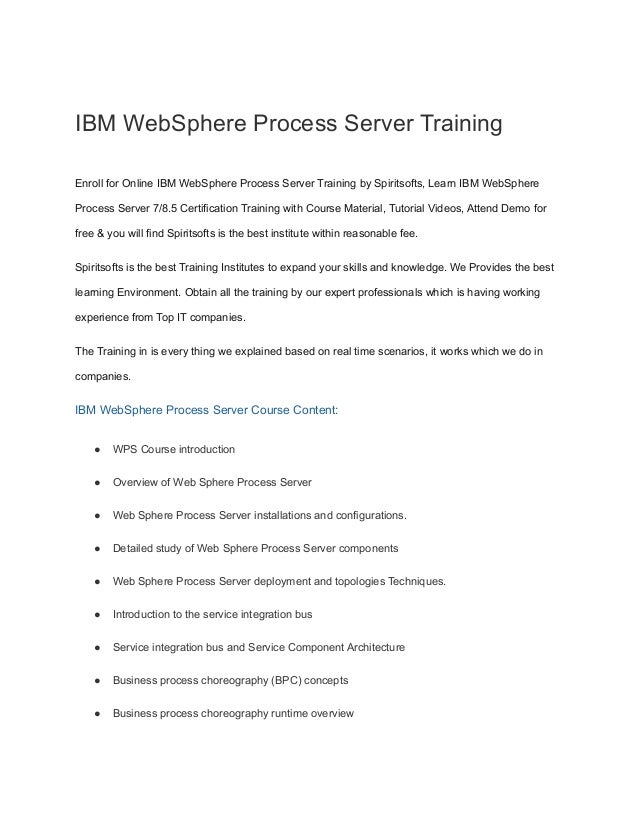 IBM WebSphere Process Server Training.pdf