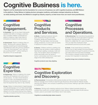 Ibm welcome to the cognitive era | PDF