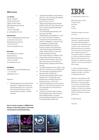 IBM Wind Power Point of View | PDF | Gas and Electric | Home Utilities