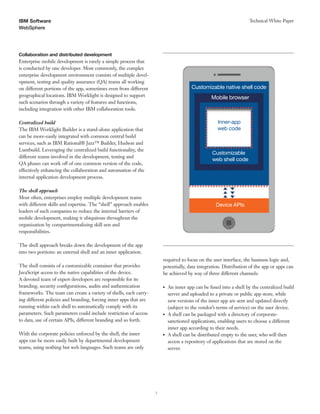 IBM Worklight Whitepaper | PDF