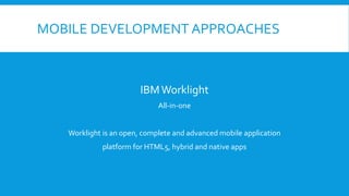 IBM Worklight | PDF