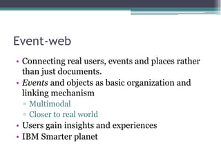 From Events to Situations: An Event-web perspective | PPT