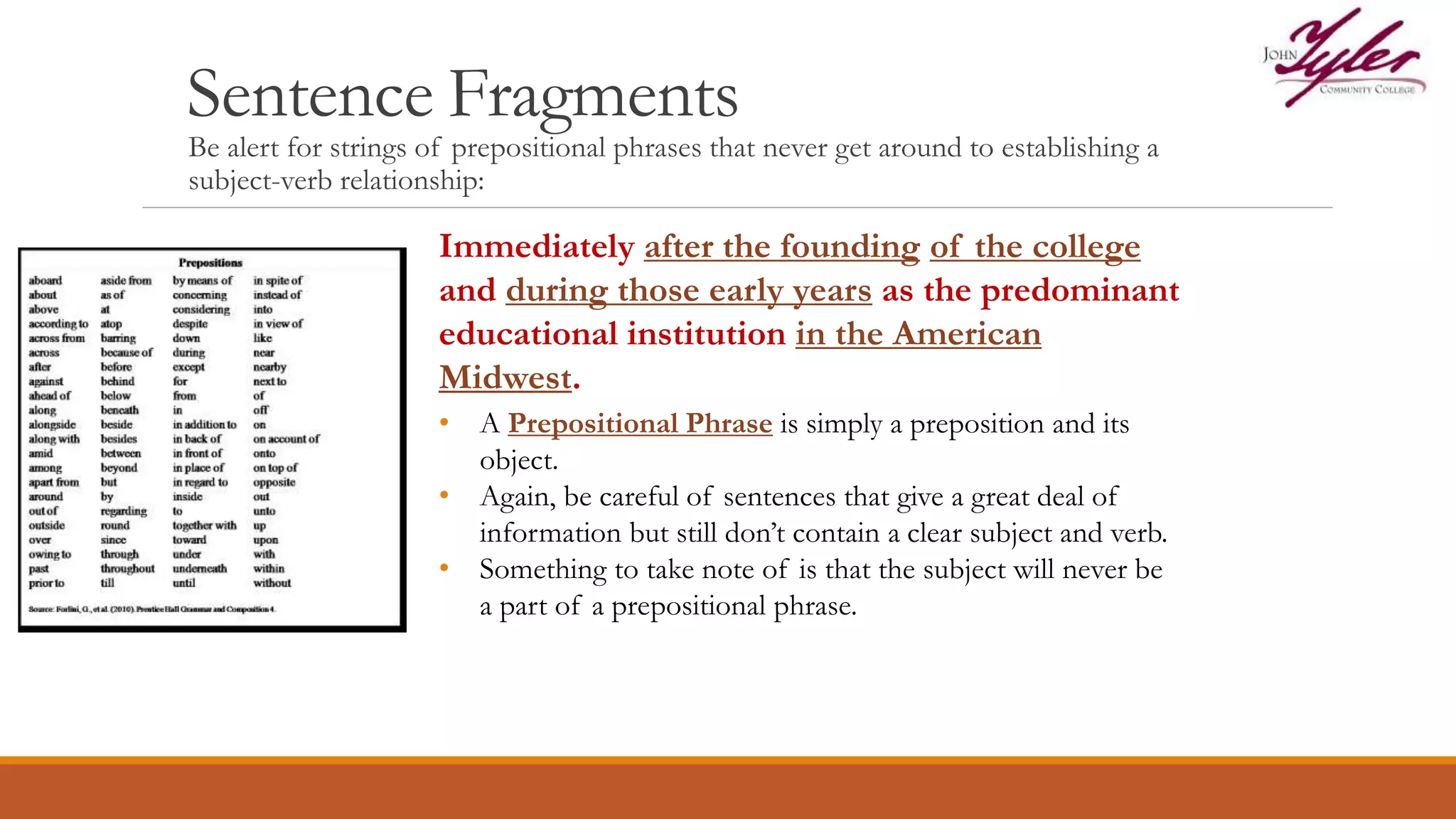 Sentence fragments | PPTX