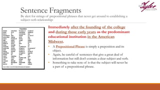 Sentence fragments | PPTX