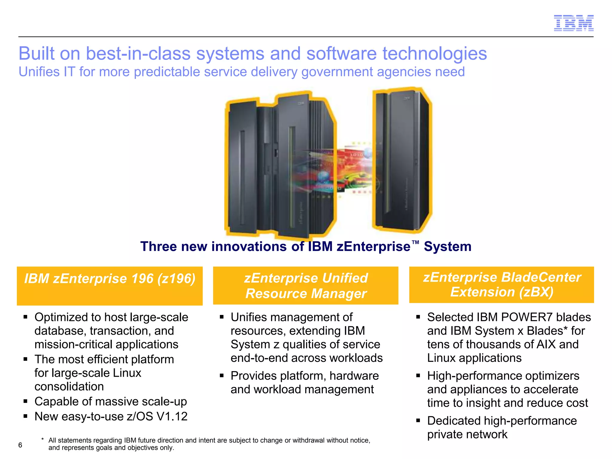 IBM zEnterprise: Government | PDF