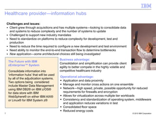 IBM zEnterprise: Healthcare | PDF