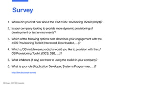 IBM z/OS Provisioning Toolkit v1.0.2 | PPT
