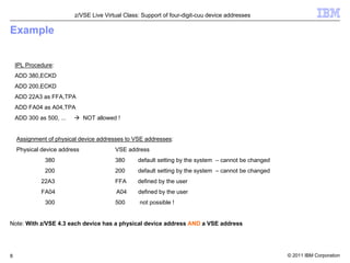 z/VSE 4.3 Support of four-digit-cuu device addresses | PPT