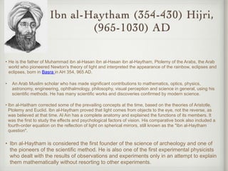 Ibn al Haytham (Abu - Optics) | PDF