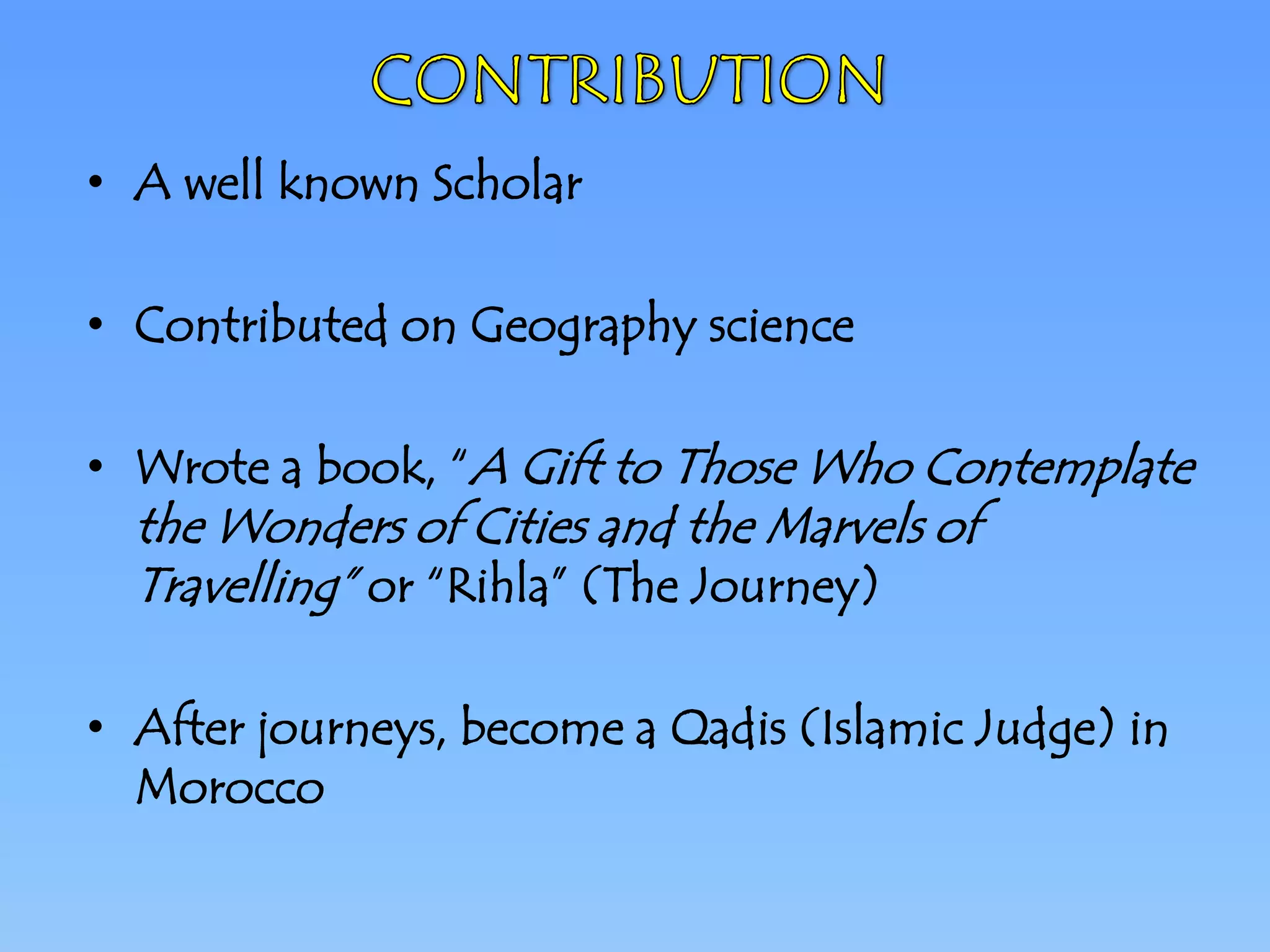 Ibn battuta presentation | PPTX