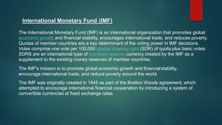 WORLD BANK AND IMF | PPT