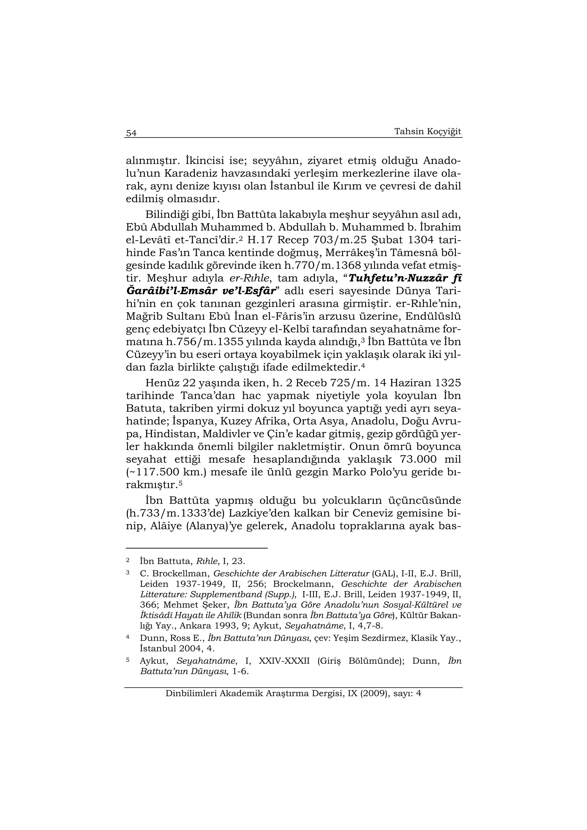 Ibni batuta'nın karadeniz seyahatnamesi | PDF