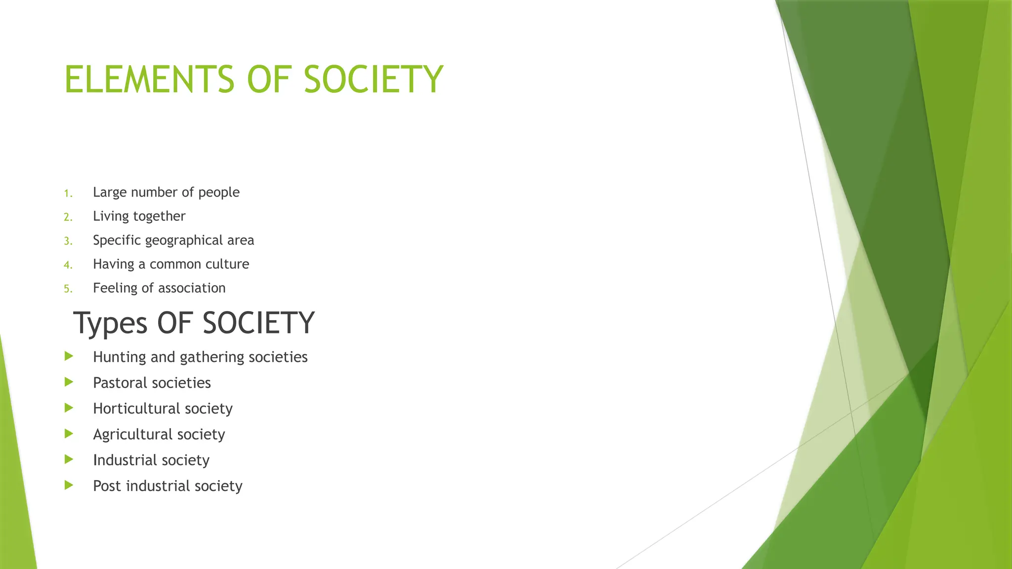 PowerPoint presentation on the topic of societies | PPT