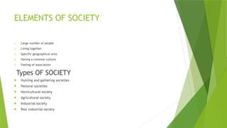 PowerPoint presentation on the topic of societies | PPTX