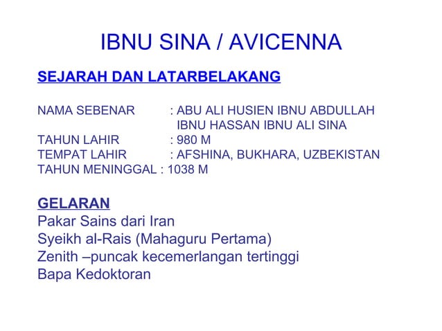 Ibnu sina | PPT