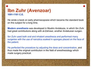 Ibn Zuhr (Avenzoar) | PPT | Surgery | Medical Health