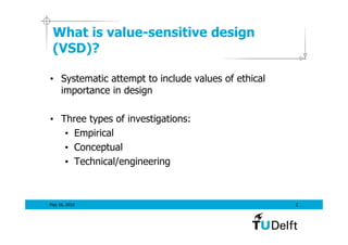 Value Sensitive Design: Four Challenges | PDF