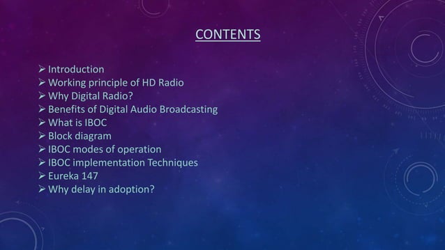 IBOC Technology for HD Radio | PPTX