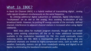 IBOC Technology for HD Radio | PPTX
