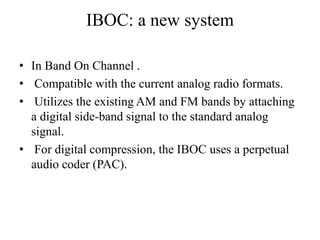 Iboc technology for digital radio | PPT