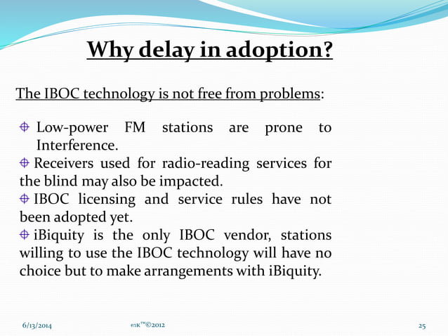 IBOC (In Band On Channel) Technology for DIgital Radio. | PPTX ...