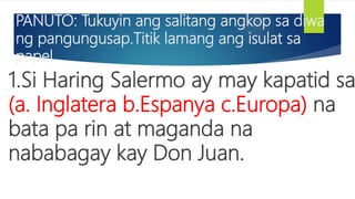 Ibong adarna-ag-pagtakas | PPT