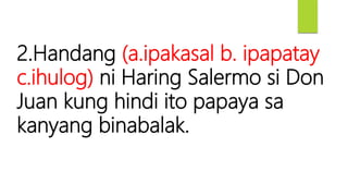 Ibong adarna-ag-pagtakas | PPT