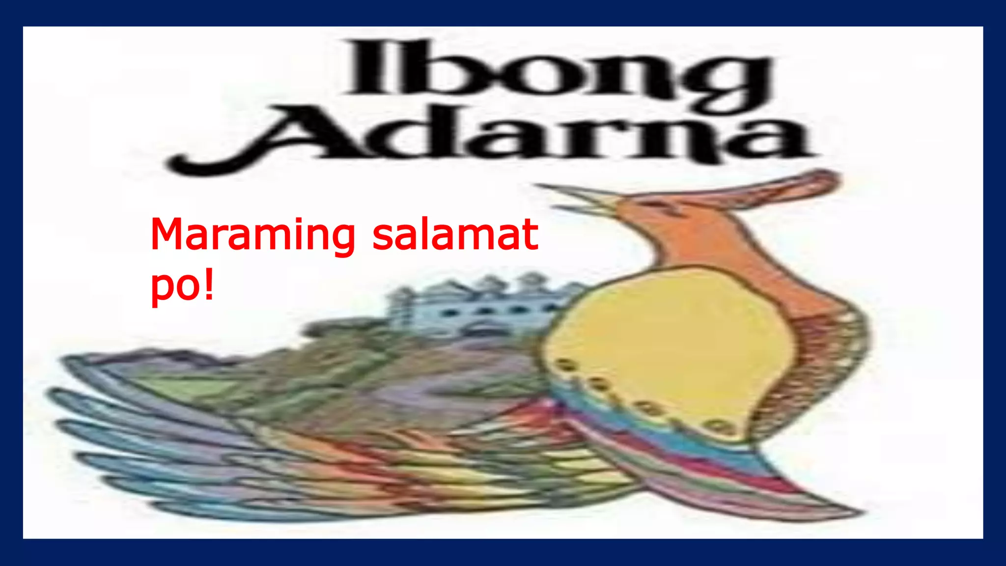 Ibong adarna :"Marapat tapusin" | PPTX