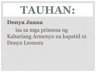 Ibong adarna mga tauhan | PPTX