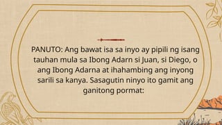 Ibong Adarna Lesson Background. .pptx