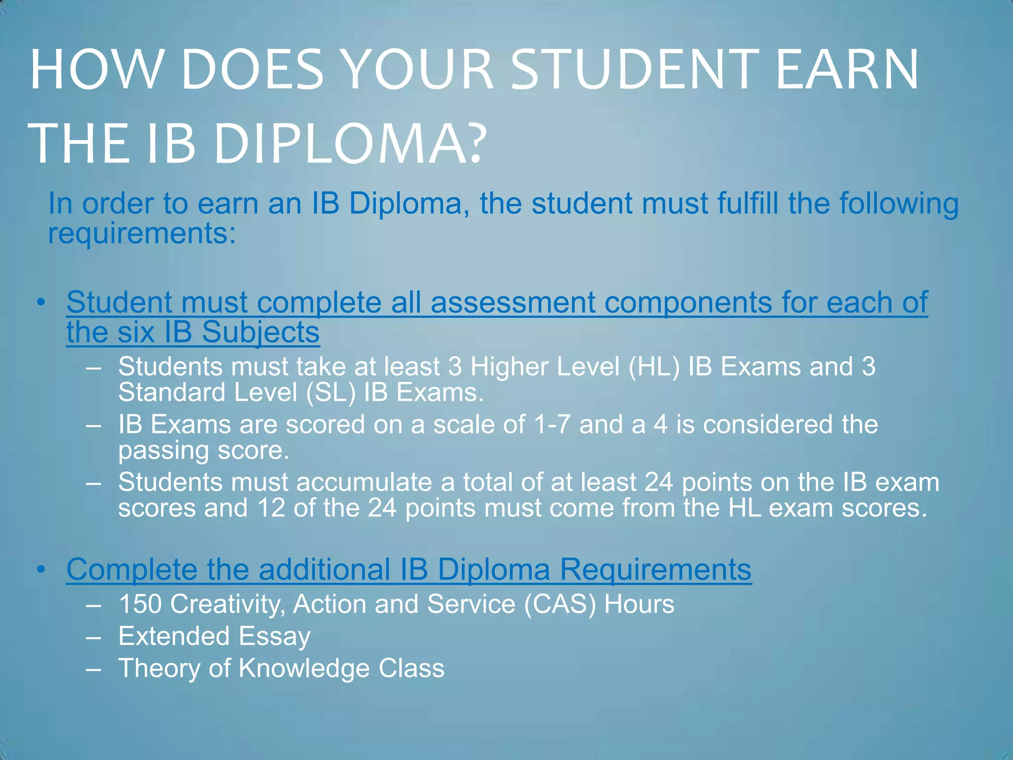 Ib open house 2013 updated | PPTX
