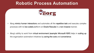 iBorg Sales pitch deck brief.pptx | Robotics | Technology & Computing