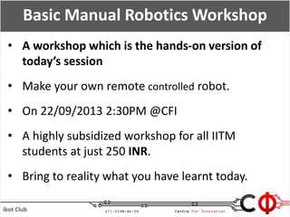 Ibot basic robo_cfi_temp1.2 | PPT