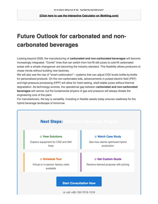 Carbonated and Non-Carbonated Beverages: Manufacturing Differences ...